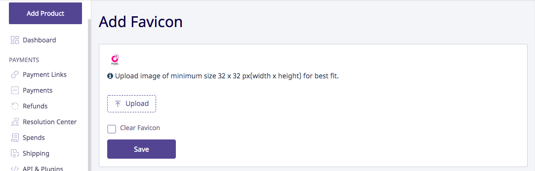 Store Favicon – Instamojo